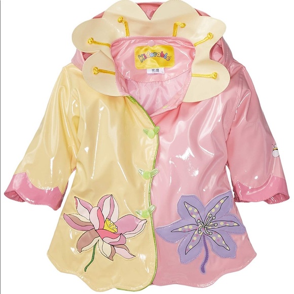 Kidorable | Jackets & Coats | Kidorable Lotus Flower Kids Rain Jacket ...